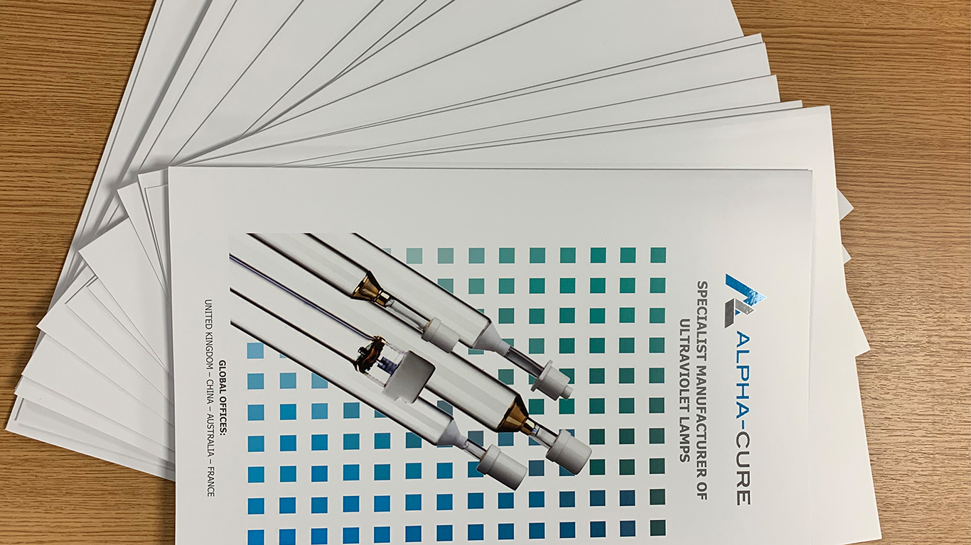 Corporate Brochure Stack - Alpha Cure