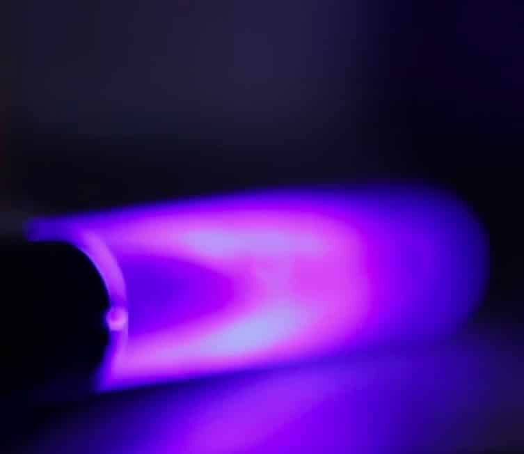 UV Lamp Glow Closeup - Alpha Cure